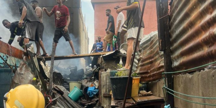 Fire sweeps through Tudu structures, GNFS contains blaze ...